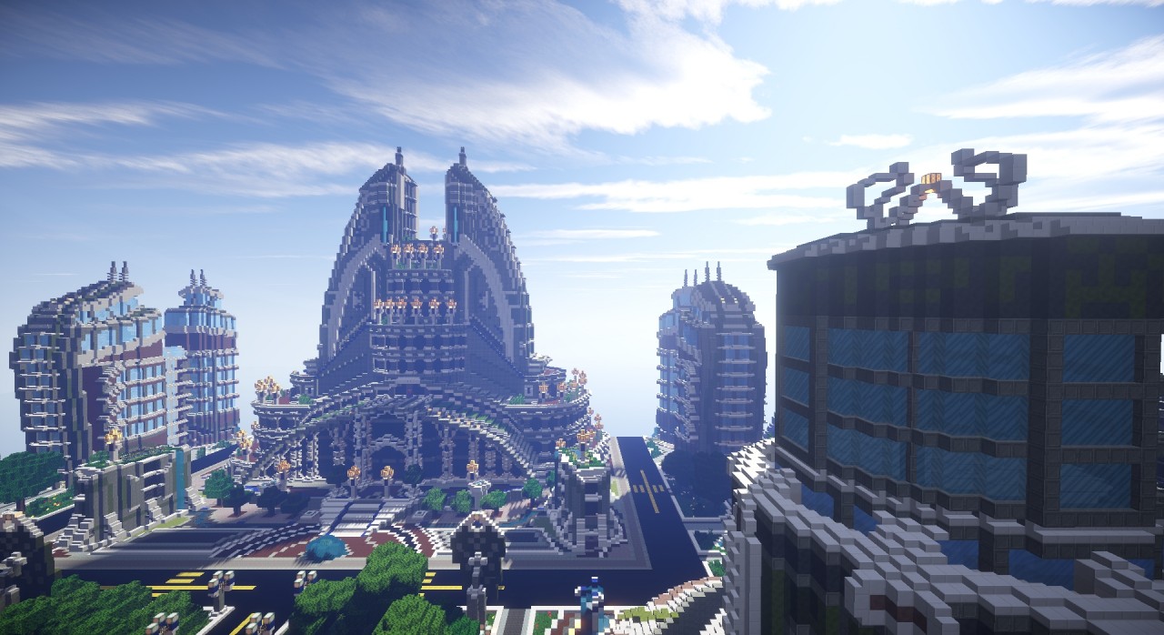 Bak'yn 2.0 - MINECRAFT SERVER SPAWN - Sci-Fi Themed Minecraft Map