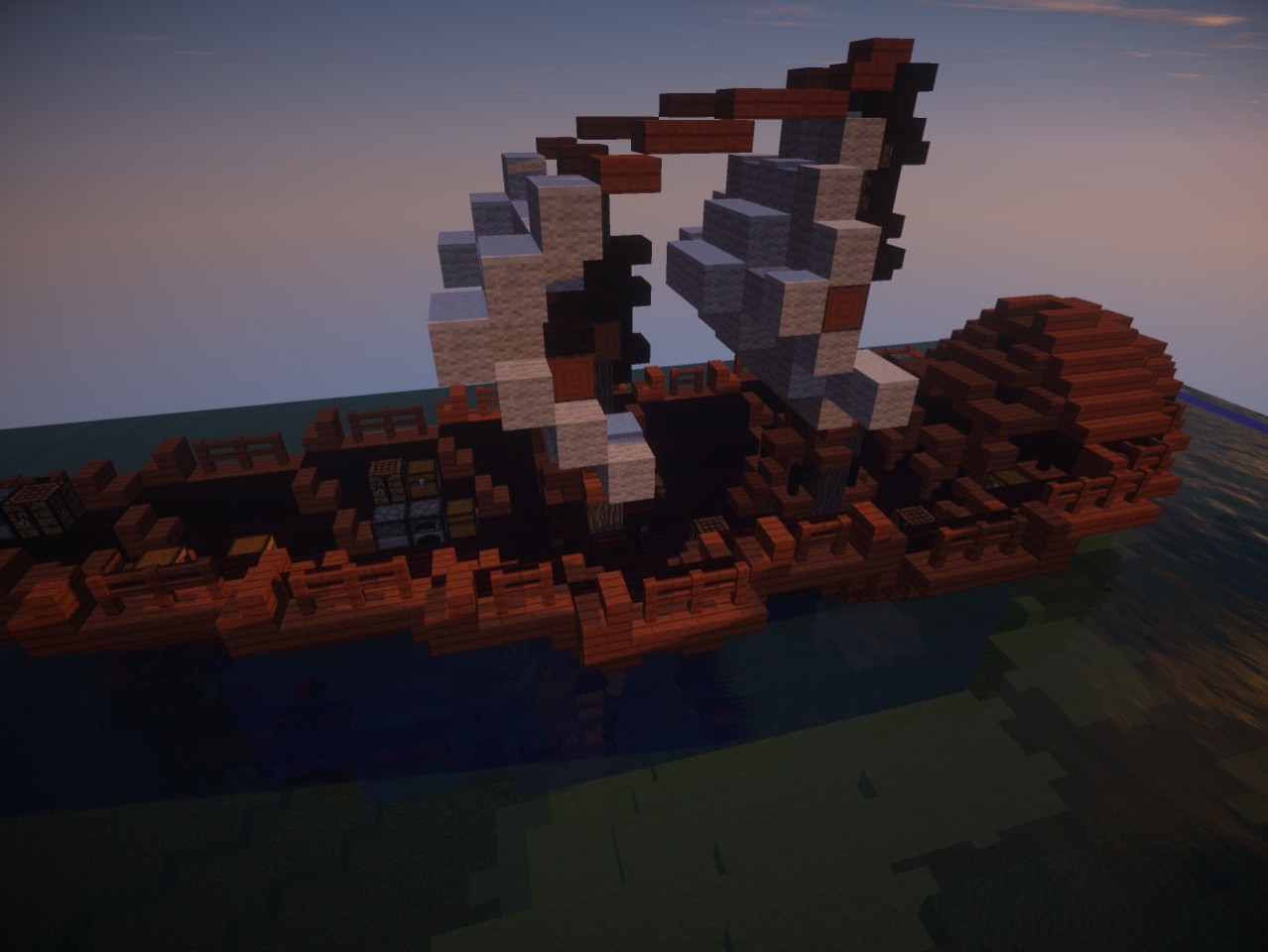 Fantasy Chinees/japanees boat Minecraft Map