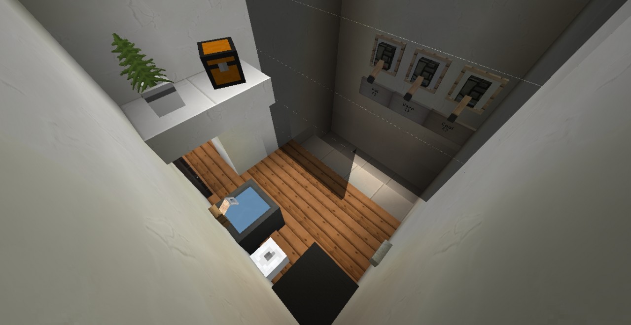Small Futuristic - Modern House Minecraft Map