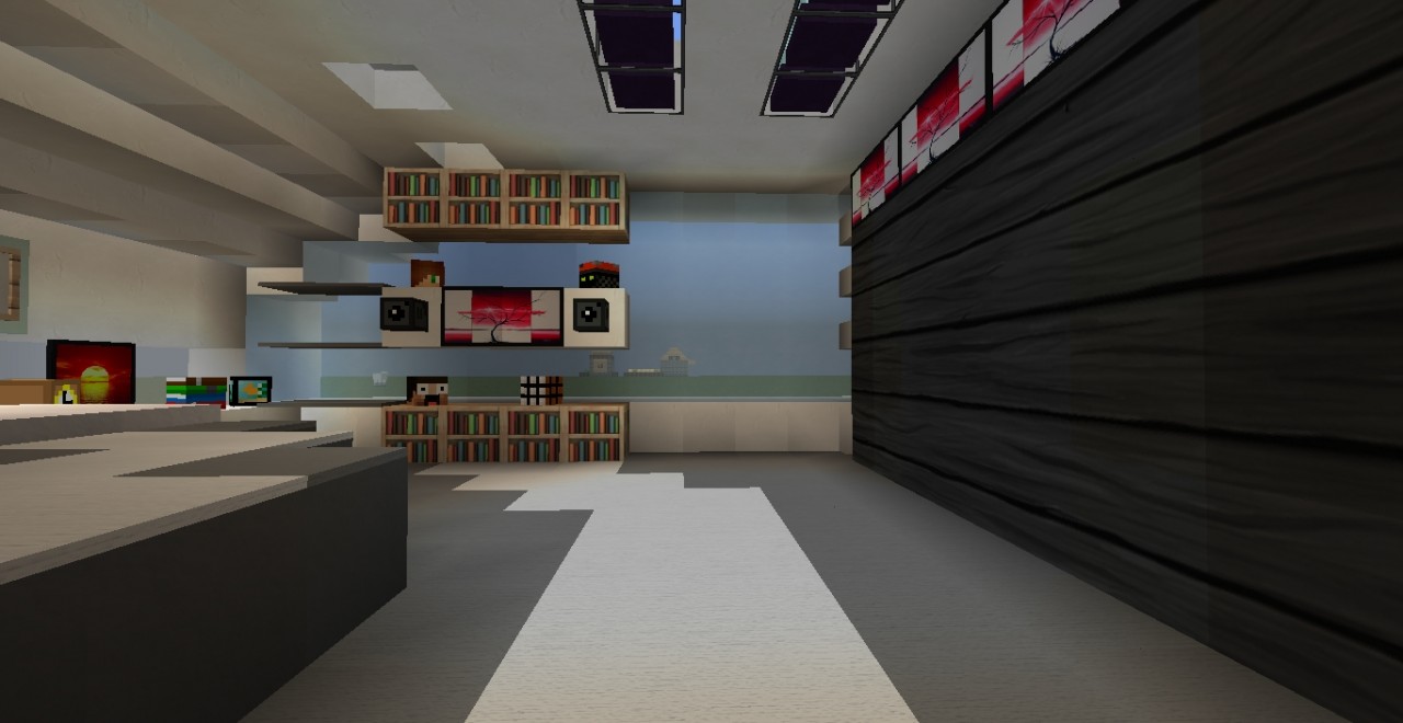 Small Futuristic - Modern House Minecraft Map