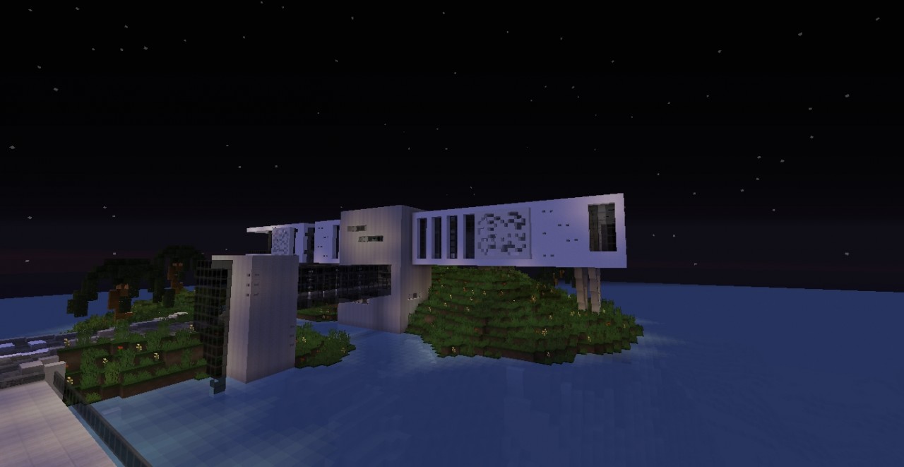 Modern Island Mansion Minecraft Map