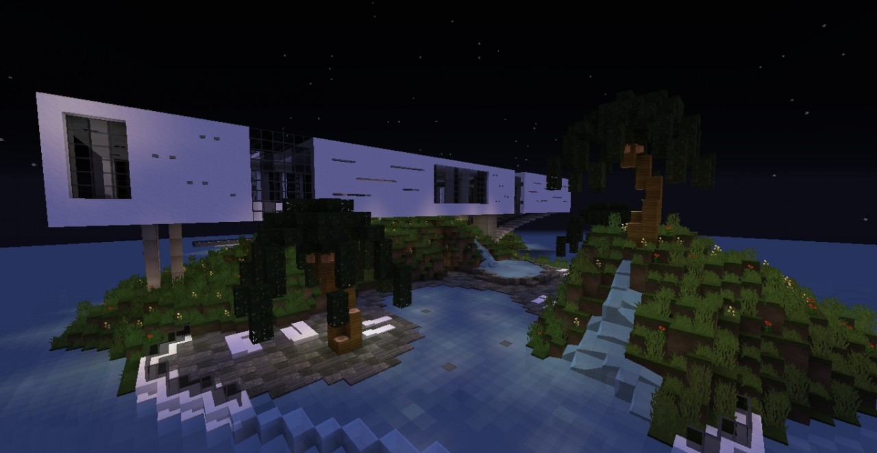 Modern Island Mansion Minecraft Map