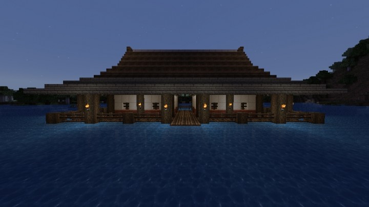 Small Japanese Fishing House Minecraft Map