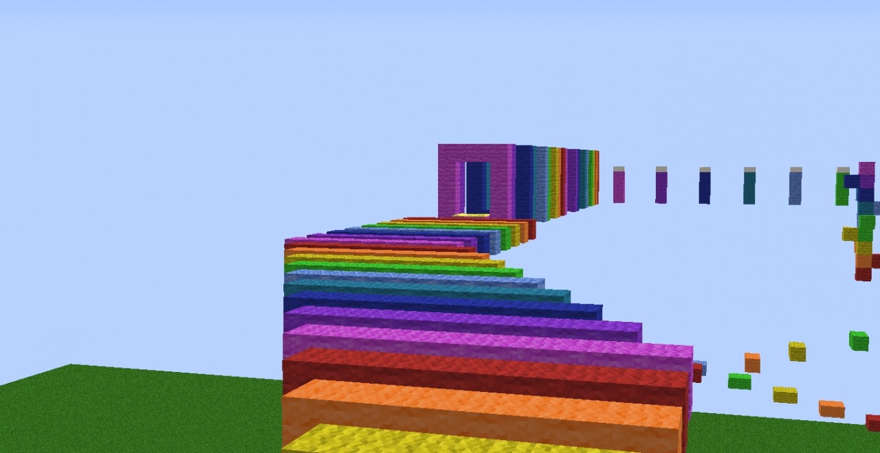 Ultimate Rainbow Parkour (1.7.2-1.7.10) :) Minecraft Map