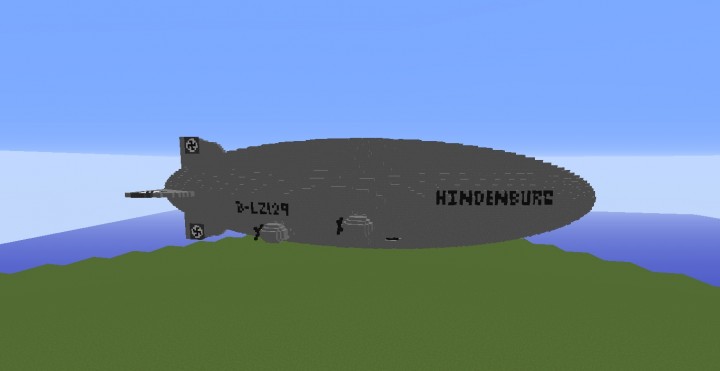 The Hindenburg in Minecraft Minecraft Map