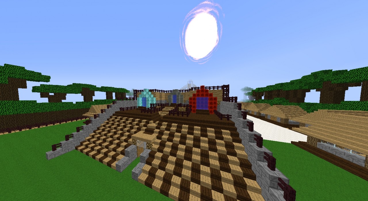 Small fountain hub Minecraft Map