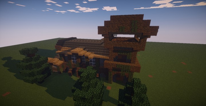 Medieval Log Manor Minecraft Map