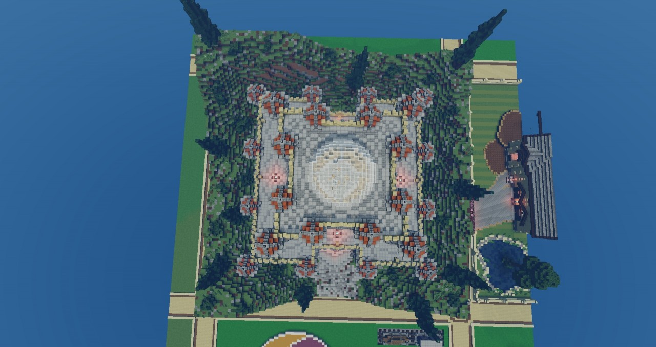100x100 Temple Plot Minecraft Map