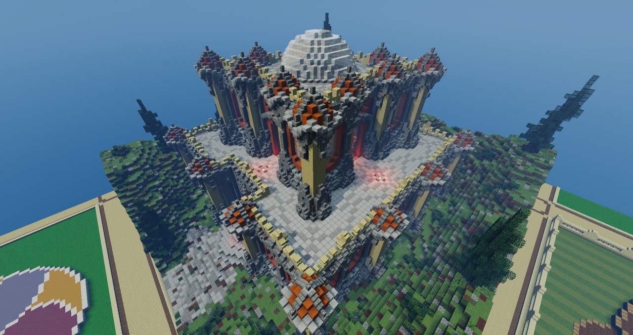 100x100 Temple Plot Minecraft Map