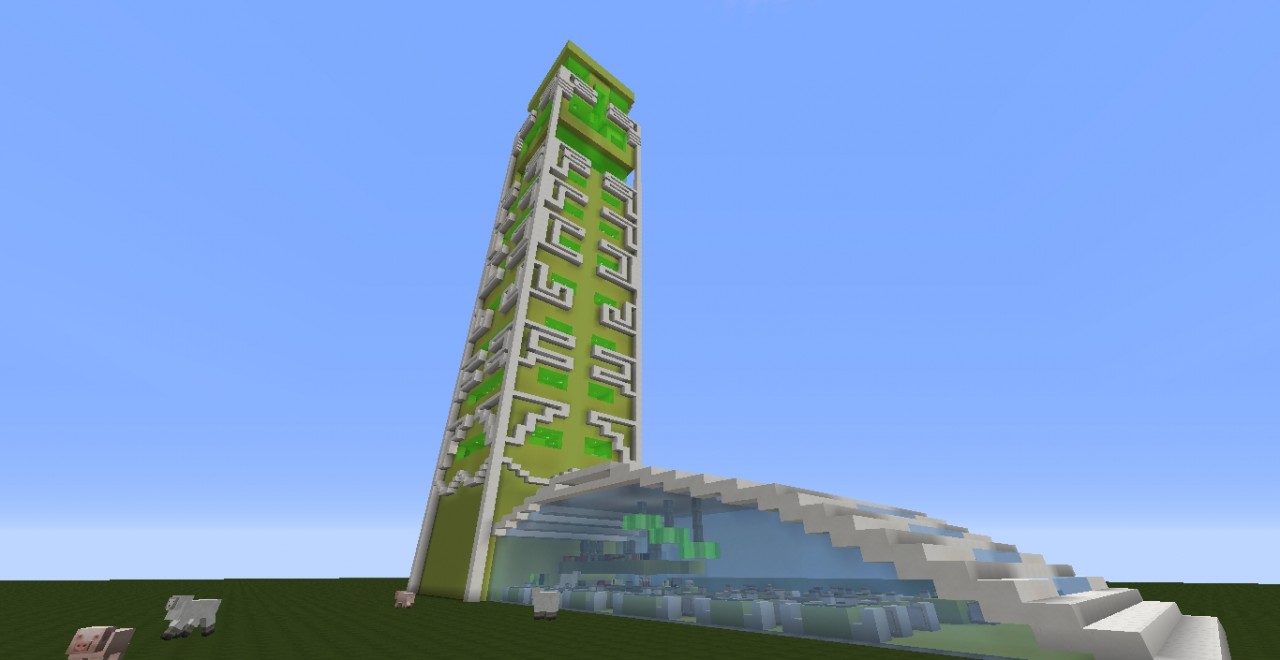 Green Office Skyscraper Minecraft Map