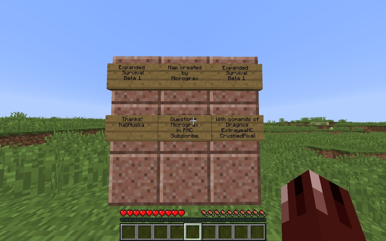 Expanded Survival (beta 2) Minecraft Map