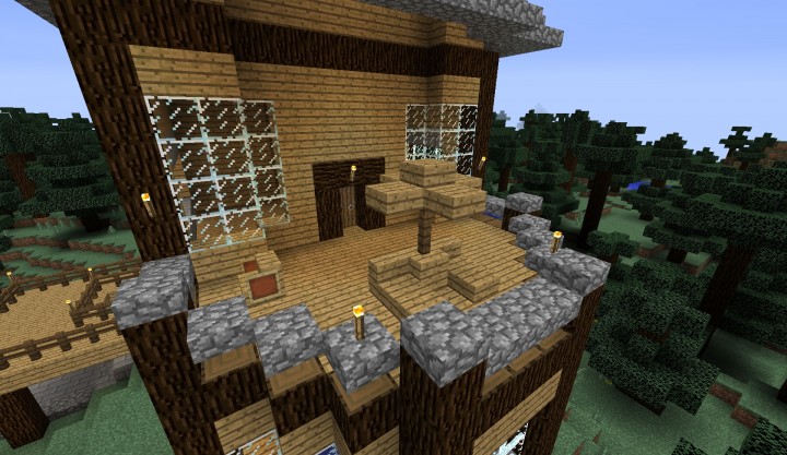 Rustic Spruce House Minecraft Map