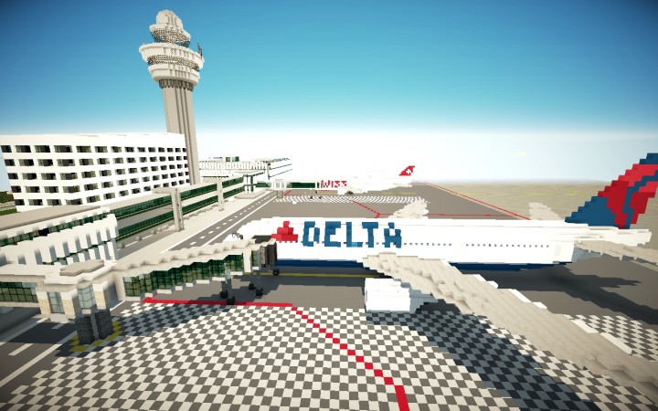 Boeing 767-300ER Delta Airlines Minecraft Map