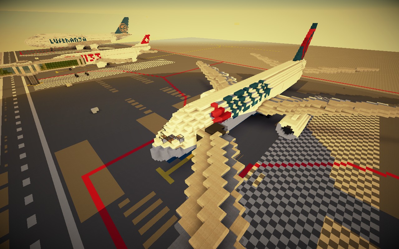 Boeing 767-300ER Delta Airlines Minecraft Map