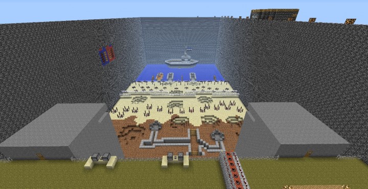 D-Day mini-game Minecraft Map