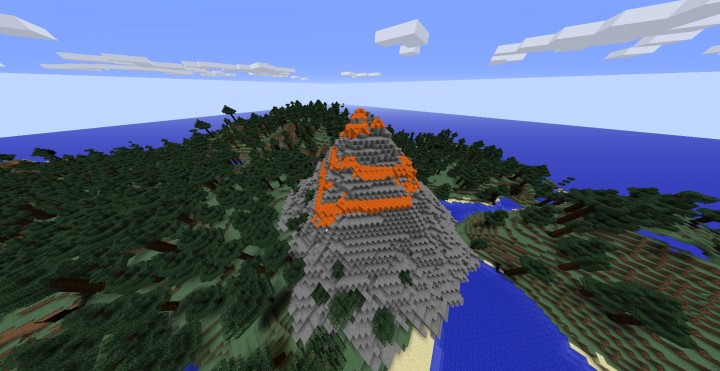 Realistic Volcano Minecraft Map