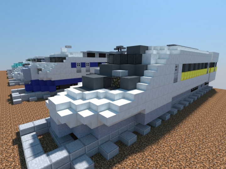 700 Series Shinkansen Train Japan Railways Minecraft Map