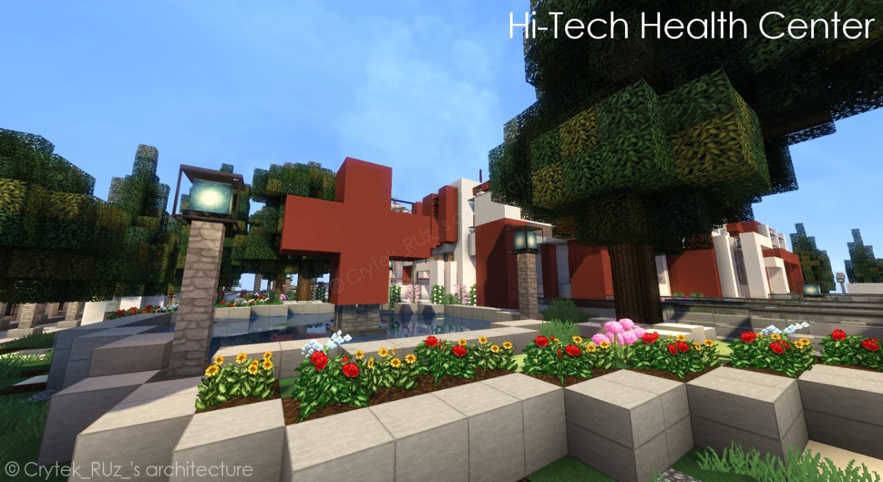 Modern Hi-Tech Health Center Minecraft Map