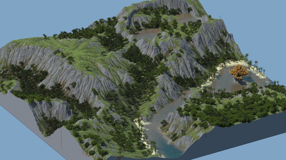 Minecraft map Green Valley (1024X1024) Minecraft Map