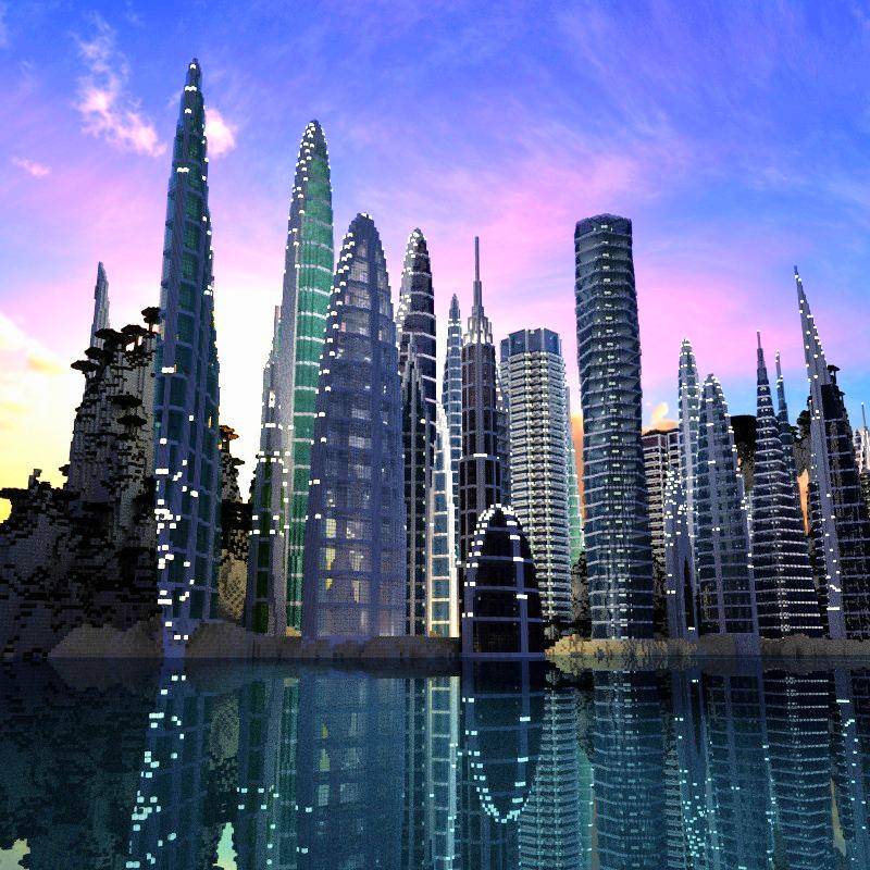 A City by the Water Minecraft Map