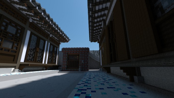 U-shaped hanok Minecraft Map