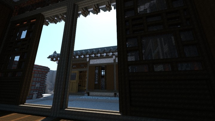 U-shaped hanok Minecraft Map