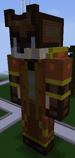 Burning Furry Structure Minecraft Map