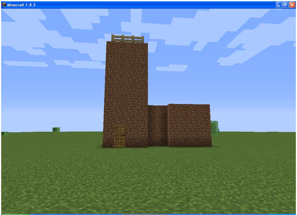 An ugly dirt house. Minecraft Map