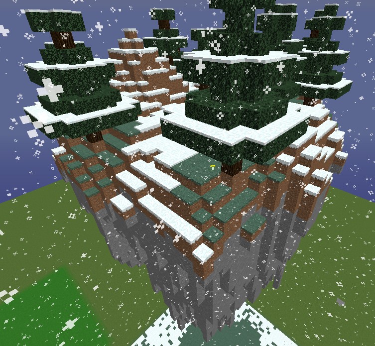 Floating Island Hub Spawn Minecraft Map