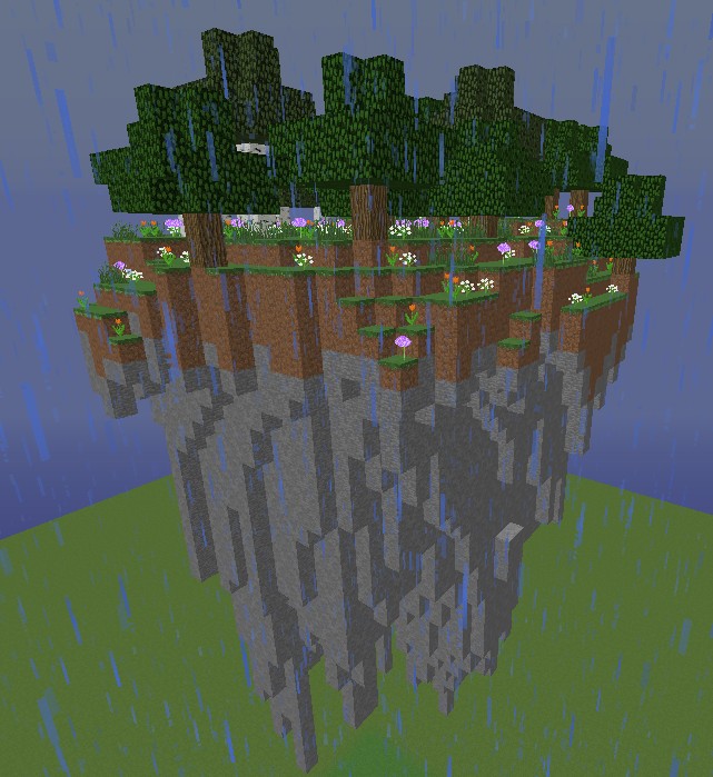 Floating Island Hub Spawn Minecraft Map
