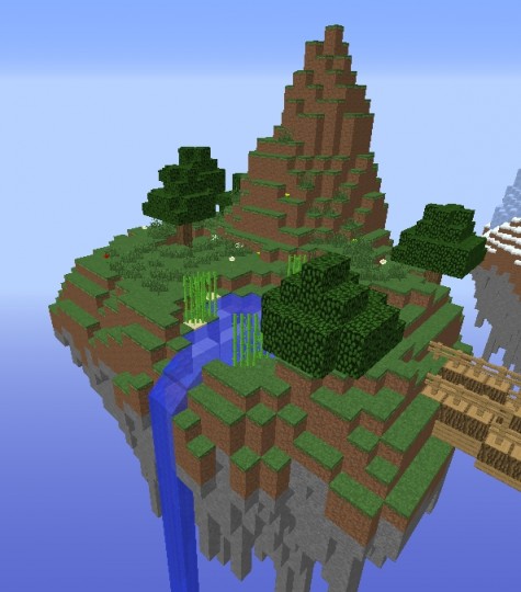 Floating Island Hub Spawn Minecraft Map