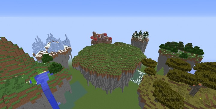 Floating Island Hub Spawn Minecraft Map