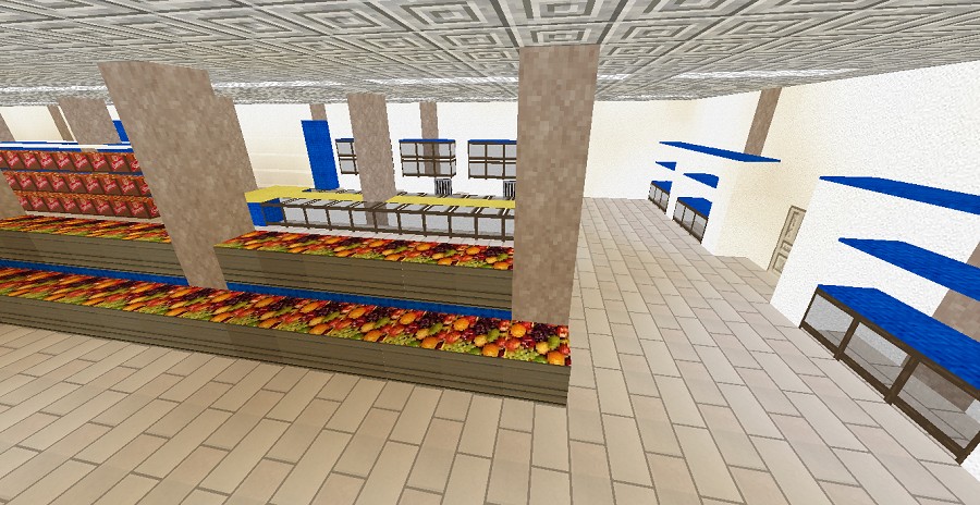 Lidl supermarket - ultra HQ Minecraft Map
