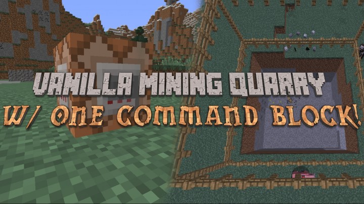 Vanilla Mining Quarry - One Command Block