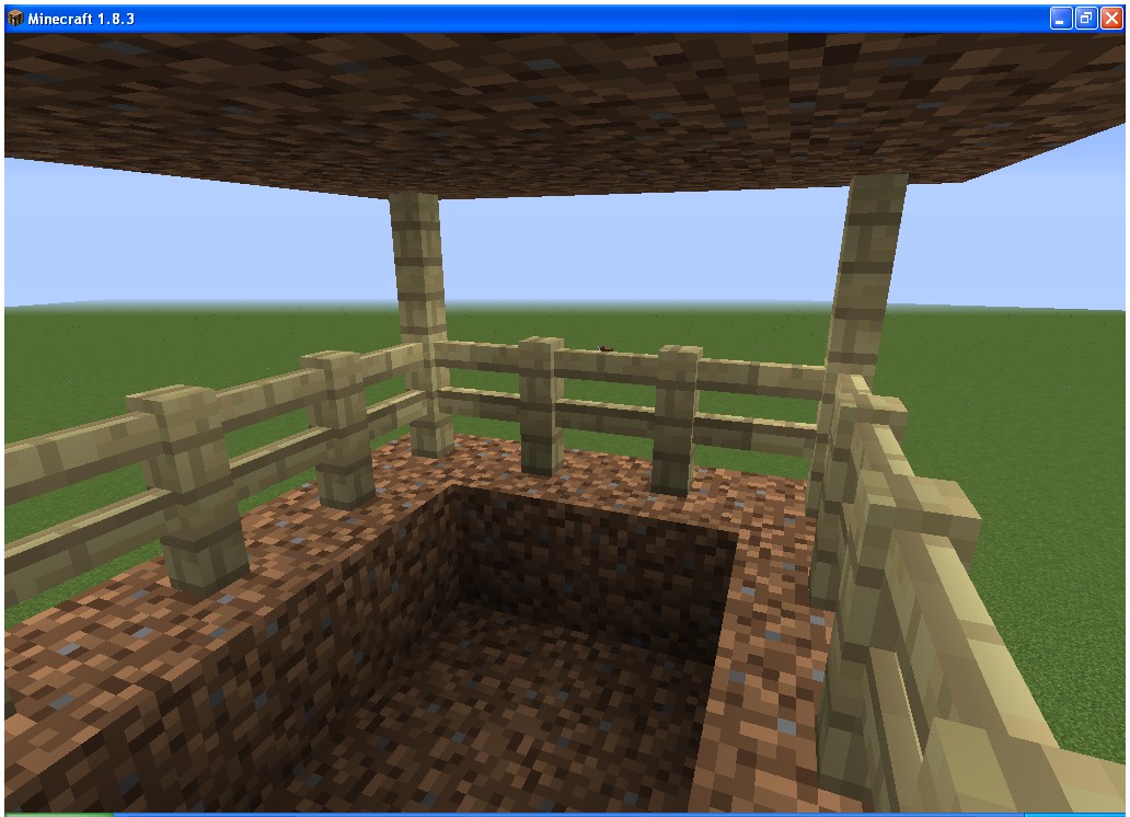 An ugly dirt house. Minecraft Map
