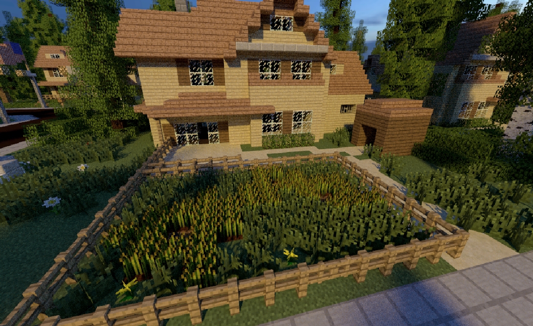 GREENVILLE idyllic village for download (Map + Schematics) Minecraft Map