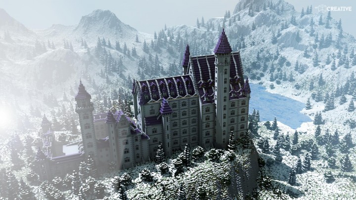 Castle Neuschwanstein in Minecraft | 1:1 Scale [CINEMATIC] Minecraft Map