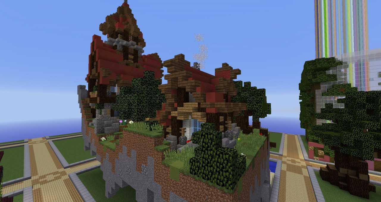 Plot build mini port/town Minecraft Map