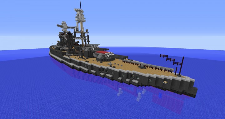 USS Arizona (BB-39) 1:1 Minecraft Map