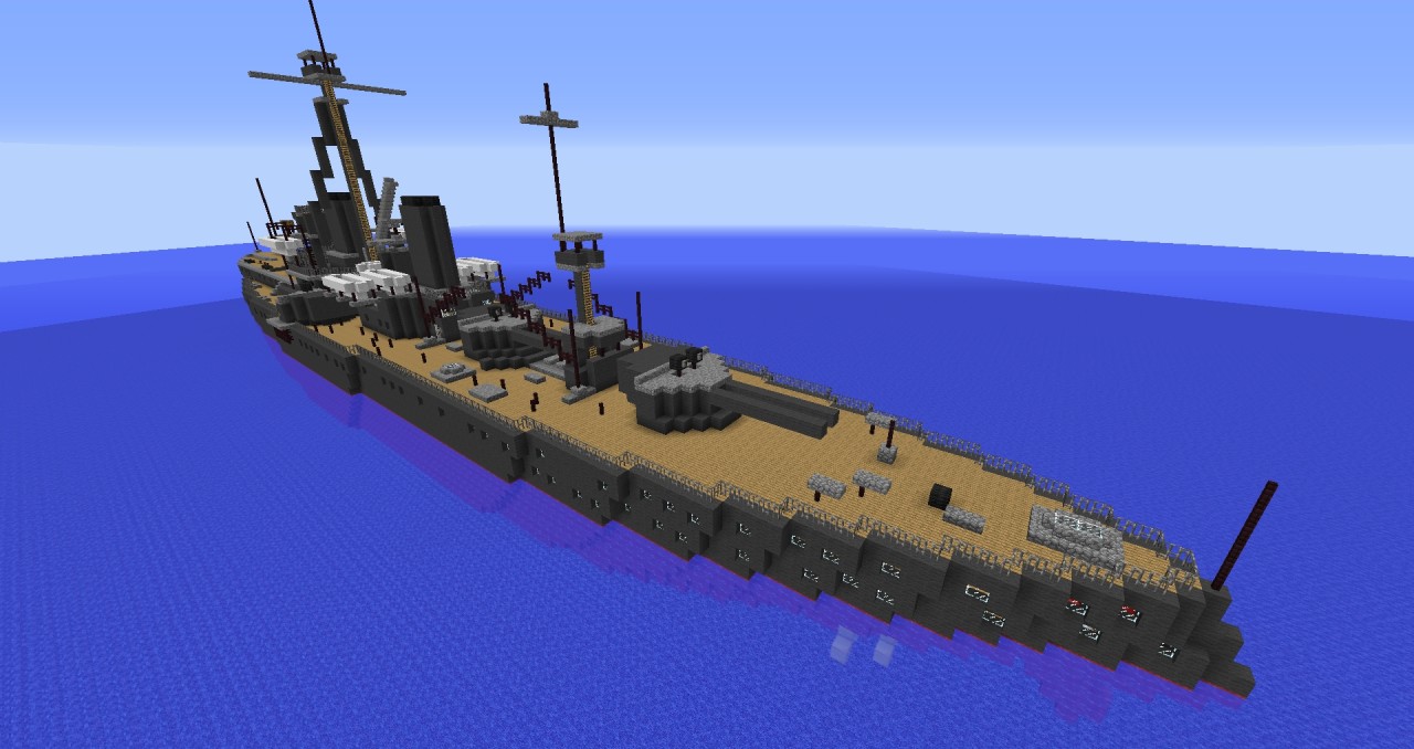 HMS Dreadnought 1:1 Minecraft Map