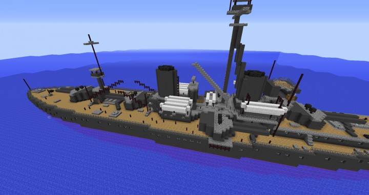 HMS Dreadnought 1:1 Minecraft Map