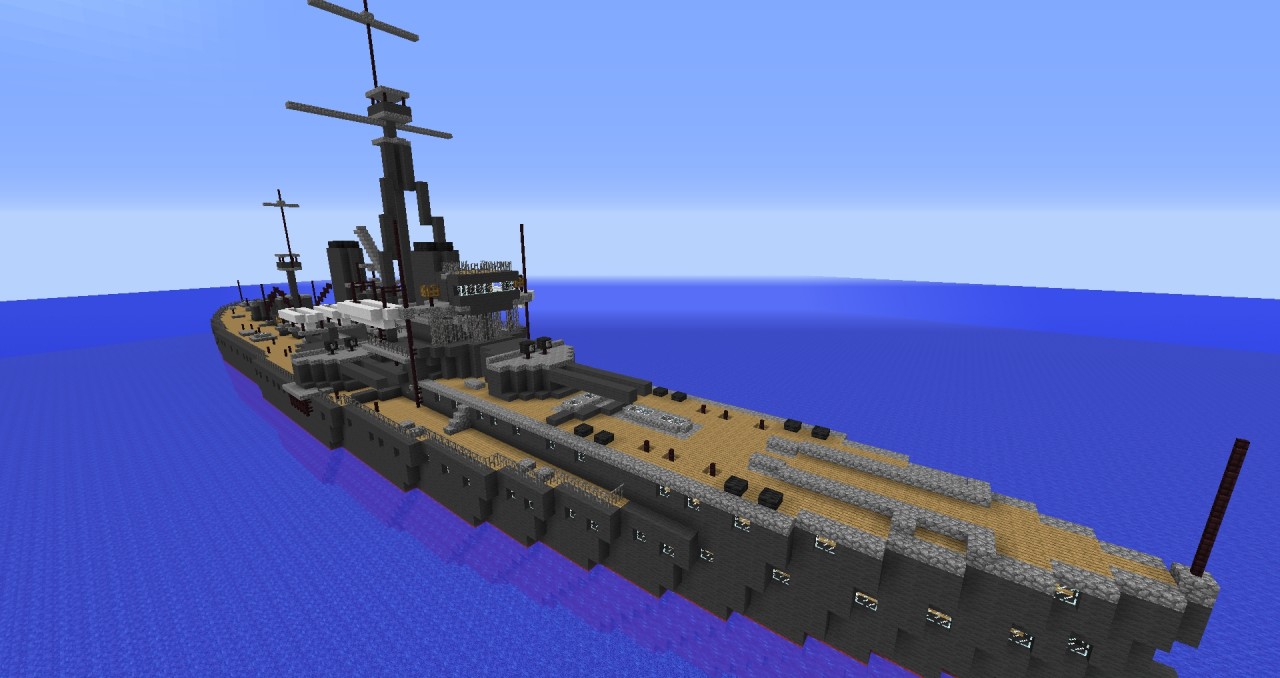 HMS Dreadnought 1:1 Minecraft Map