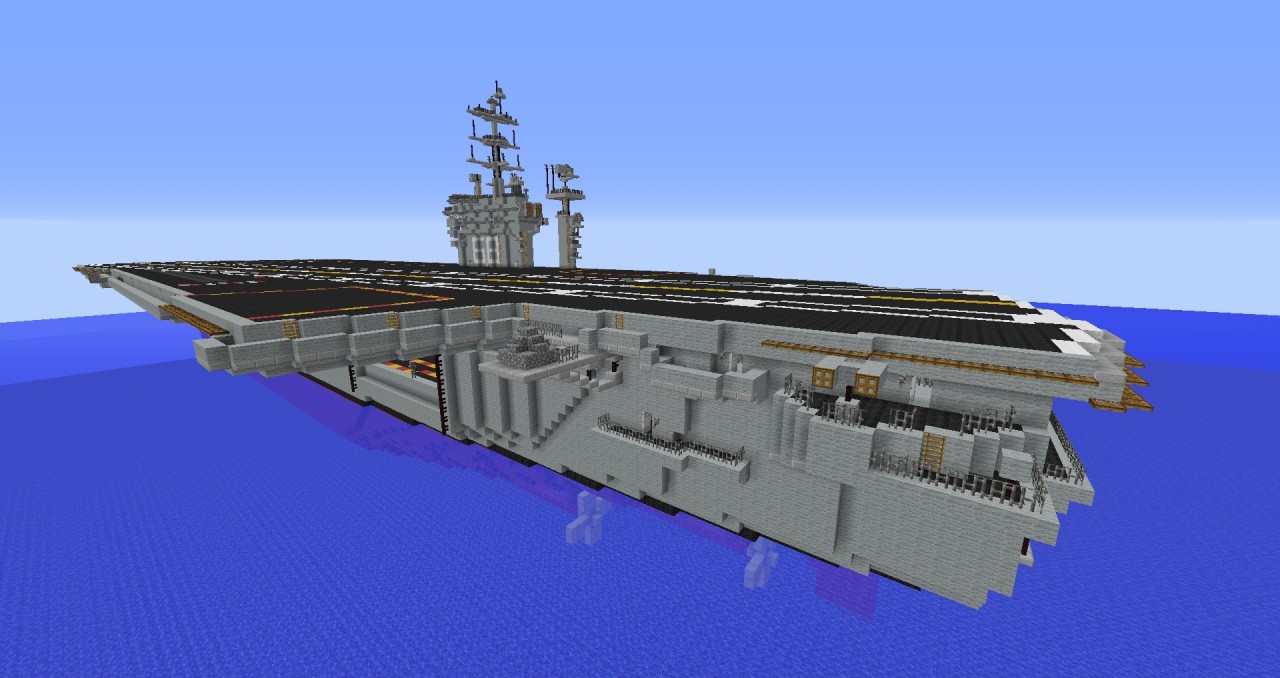 USS Nimitz (CVN-68) 1:1 Minecraft Map