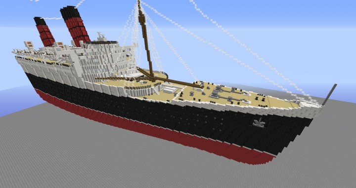 RMS Queen Mary 2:1 Minecraft Map