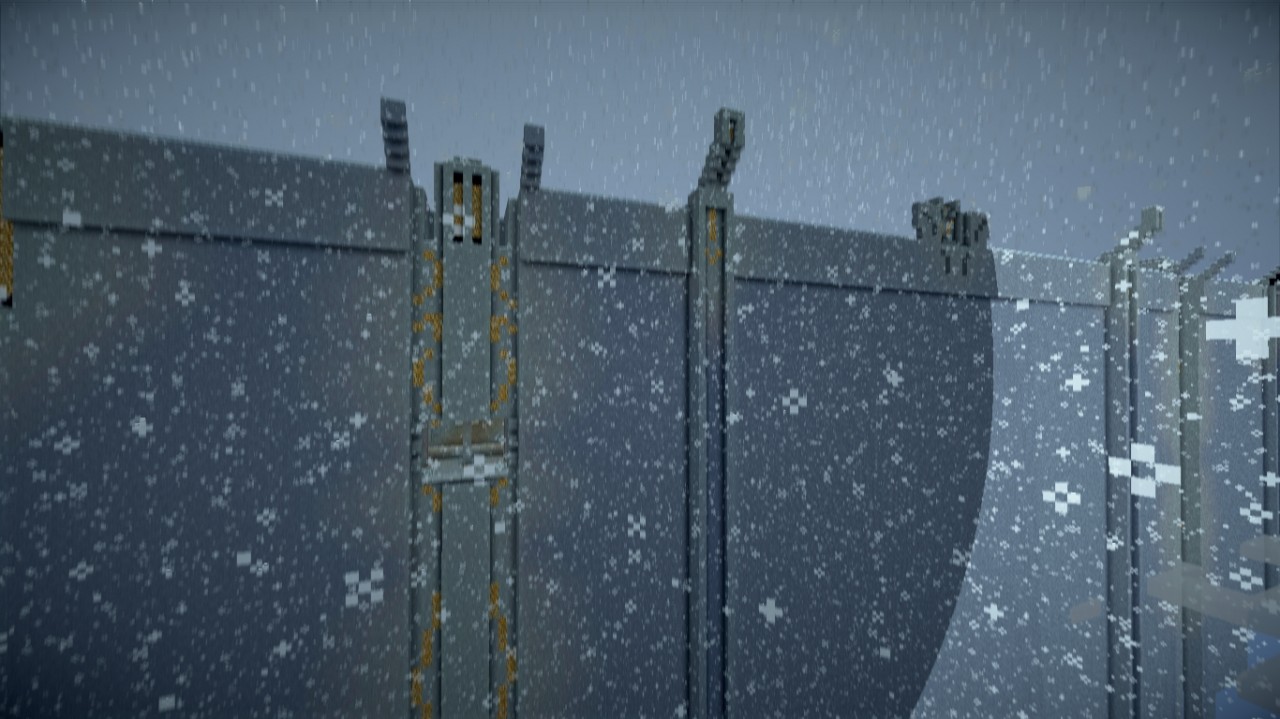 Sentinel wall-(Halo structure) Minecraft Map