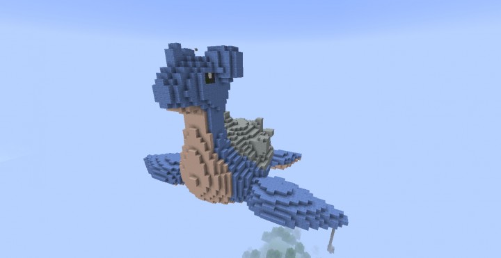 3D art/statue: Lapras (The Transport Pokemon) Minecraft Map