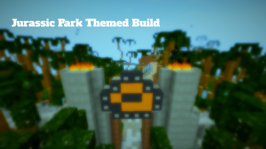 Jurassic Park Themed Build Minecraft Map