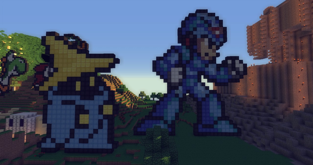 Retro Gaming Old World Compilation [Pixelart] Minecraft Map