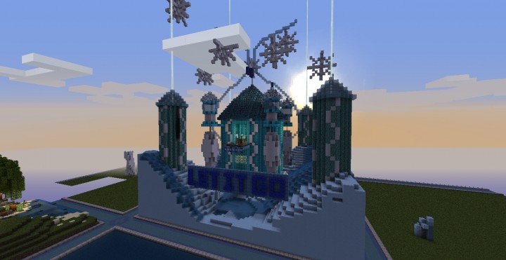 Elsa's Castle From Frozen Minecraft Map