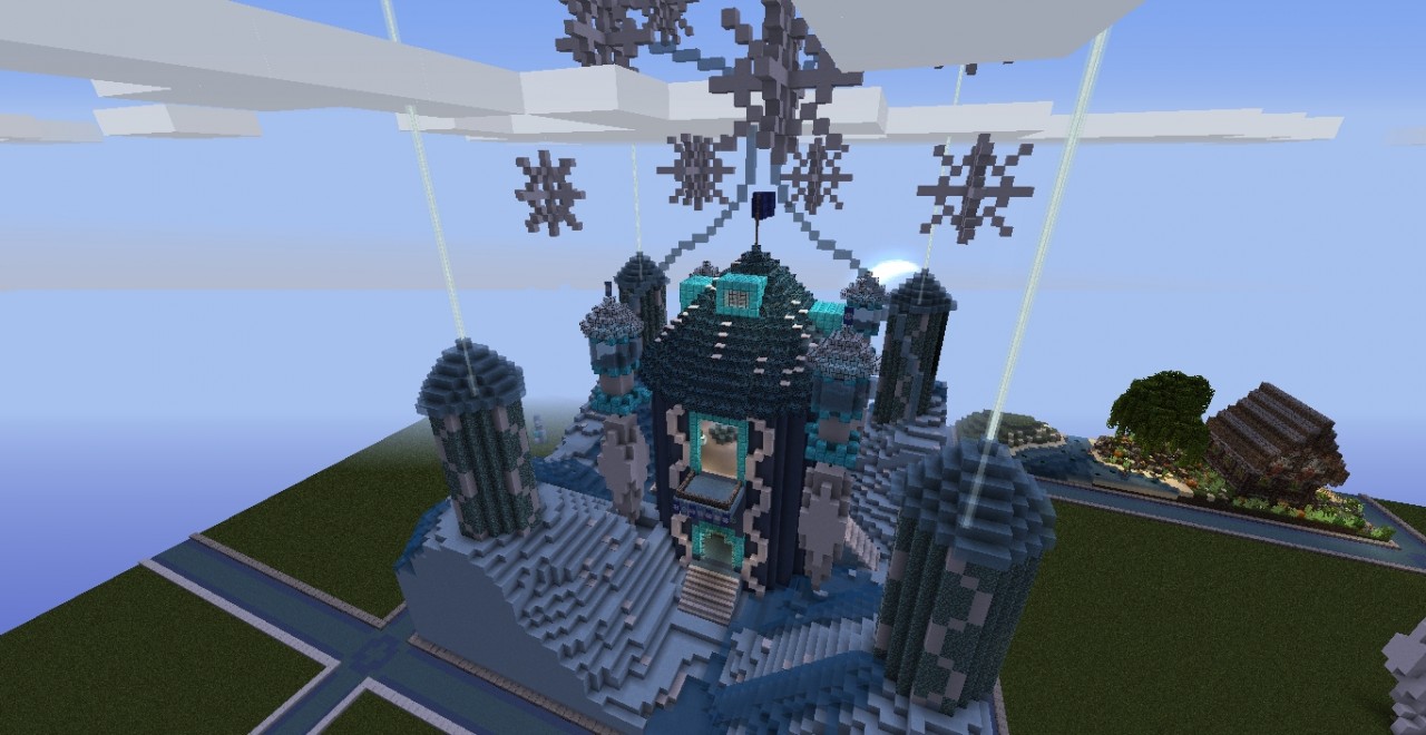 Elsa's Castle From Frozen Minecraft Map